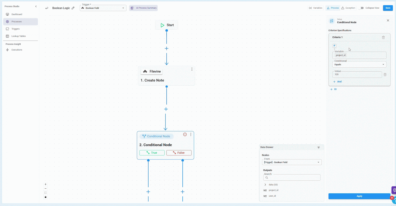 Process Studio: Setup an If/ Else (Conditional) Node – Neostella ...